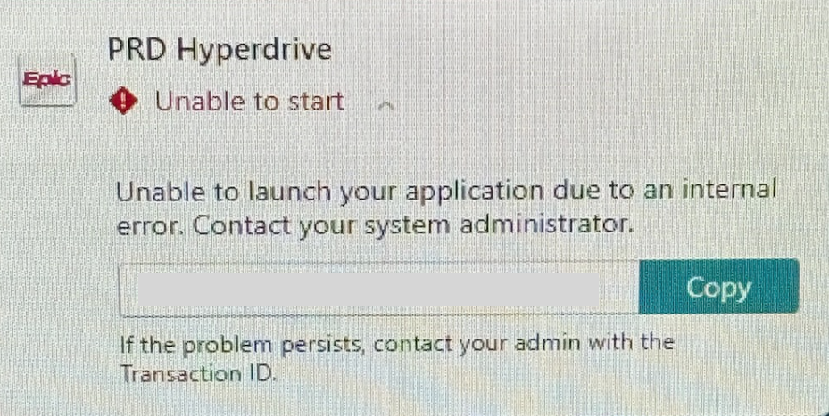EPIC Window Frozen - Citrix Issue – CareDesk