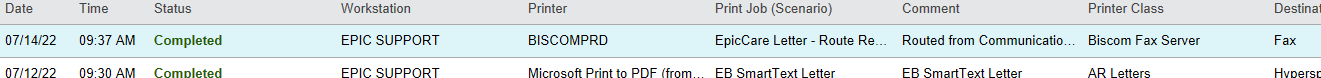 Faxing/ Routing Consult Notes in EPIC – CareDesk